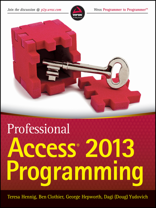 Libby - Professional Access 2013 Programming